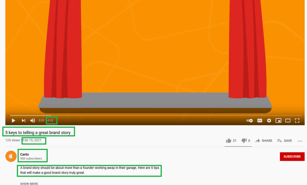 Accessing, fixing and learning about YouTube metadata | Canto