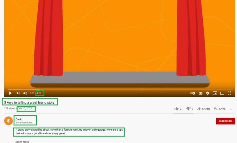 Accessing, fixing and learning about YouTube metadata | Canto